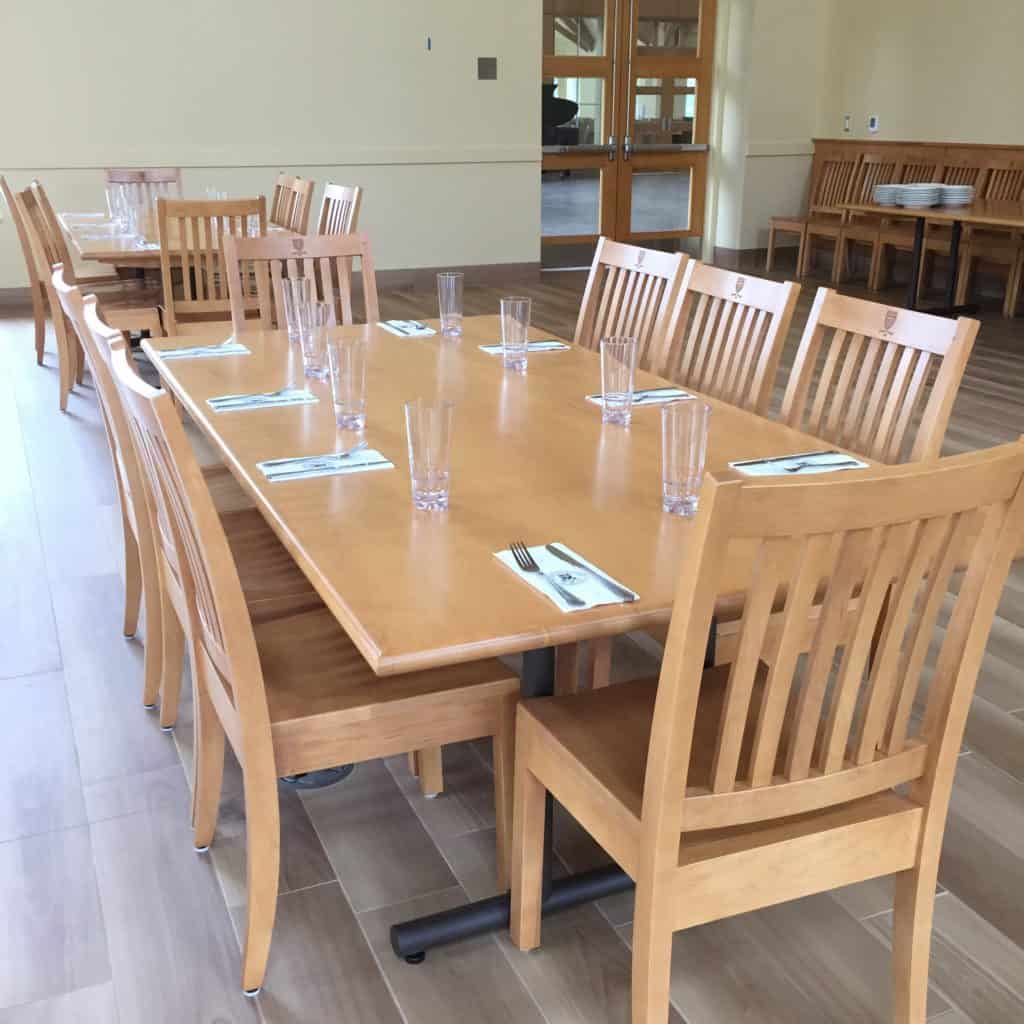 Hardwood Boarding School Chair | Westminster Dining Hall | Eustis Chair